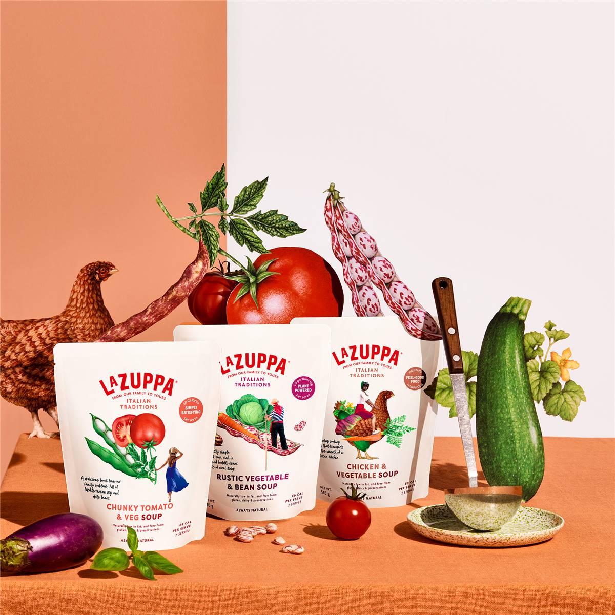 La Zuppa Soup Pouch Rustic Vegetable 540g | Woolworths