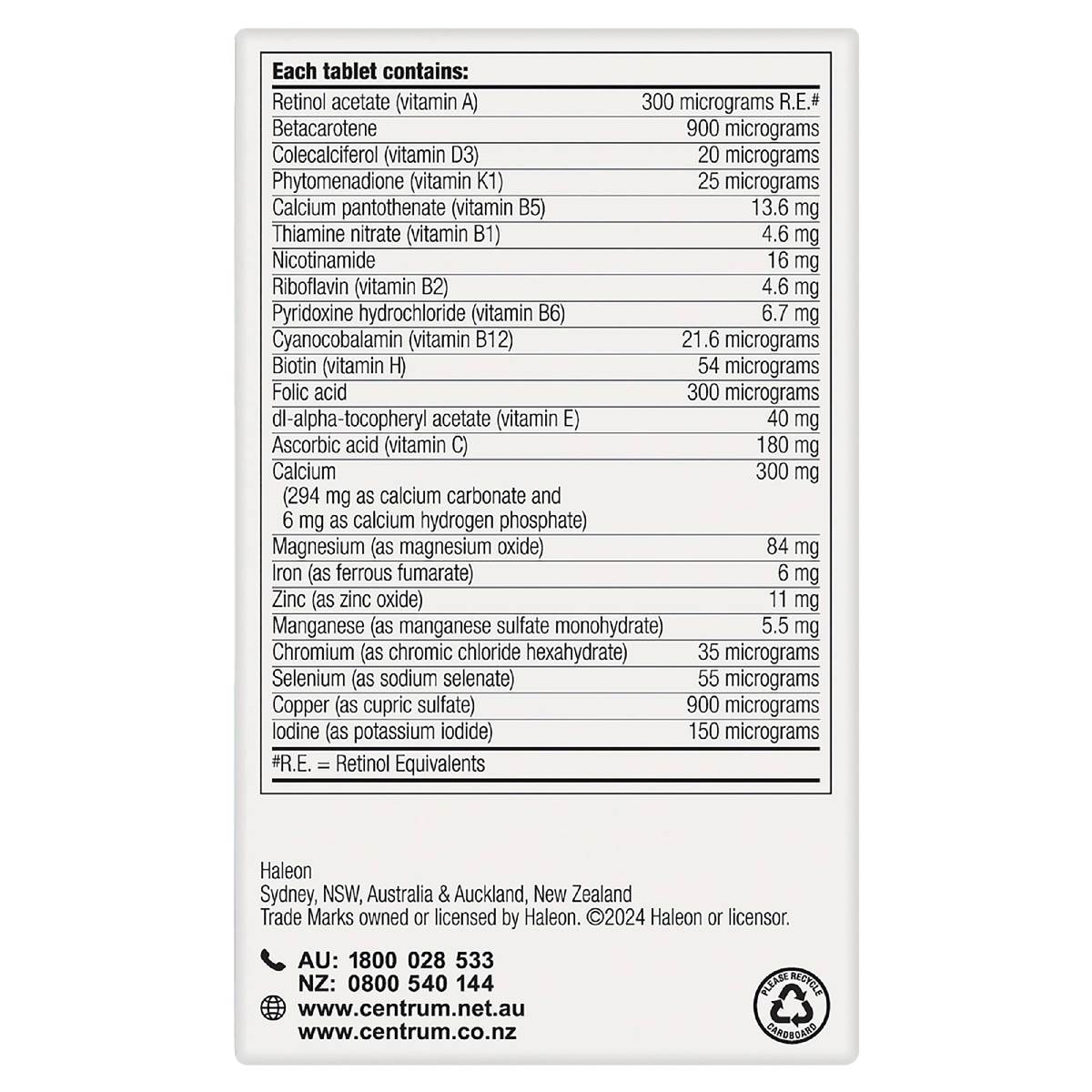 Centrum Men Daily Multivitamin Supplements 60 Pack | Woolworths