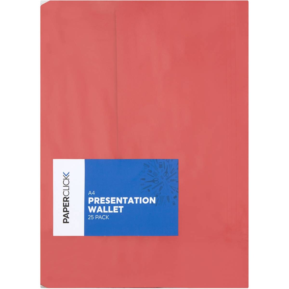 Paperclick A4 Presentation Wallet Assorted 25 Pack | Woolworths