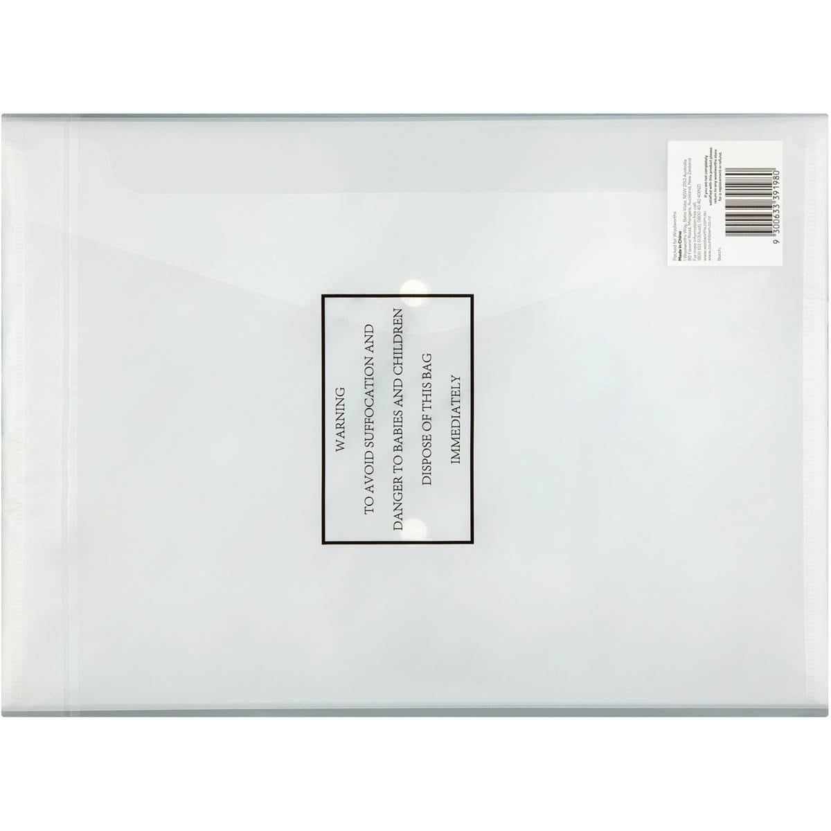 Paperclick Presentation Wallet A4 Document Clear Each | Woolworths
