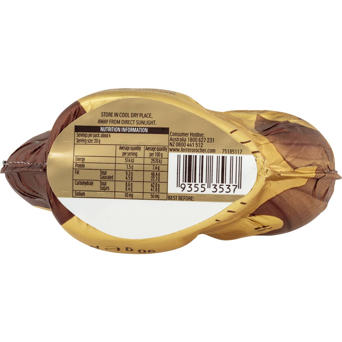 Ferrero Rocher Milk Chocolate & Hazelnut Easter Squirrel 90g | Woolworths