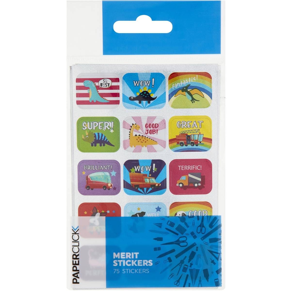 Paperclick Merit Stickers Assorted Each | Woolworths