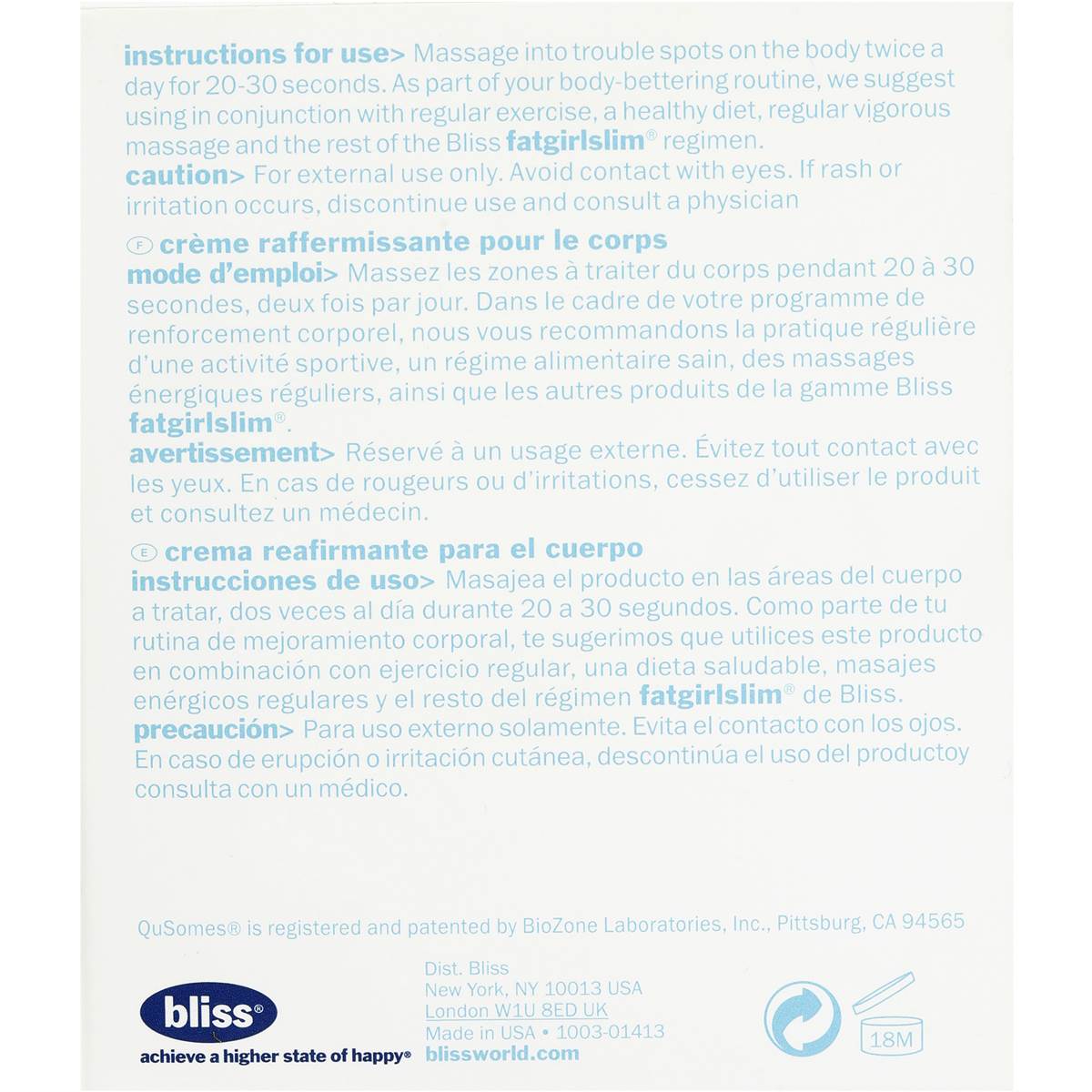 Bliss Cream 450ml | Woolworths
