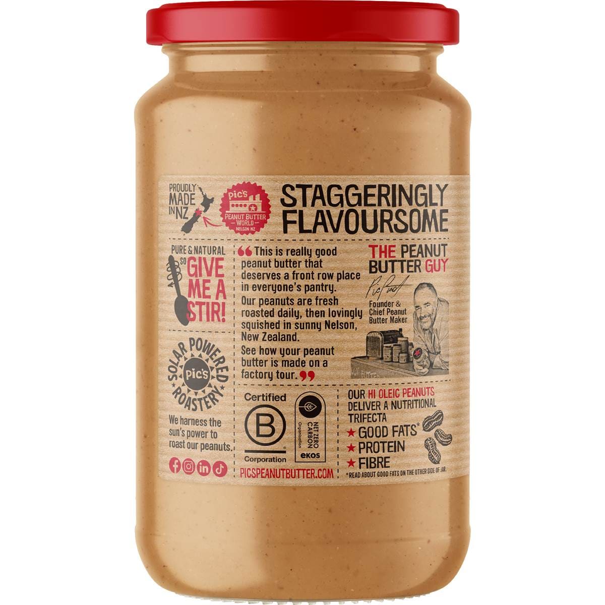 Pic's Peanut Butter Smooth 380g | Woolworths