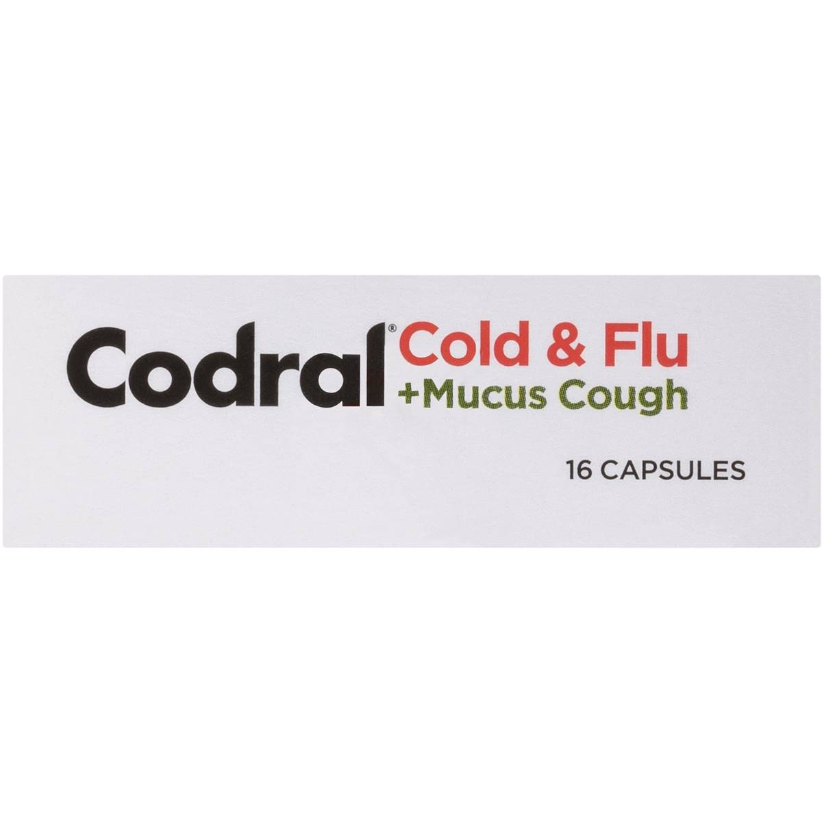 Codral Cold & Flu + Mucus Cough Capsules 16 Pack | Woolworths
