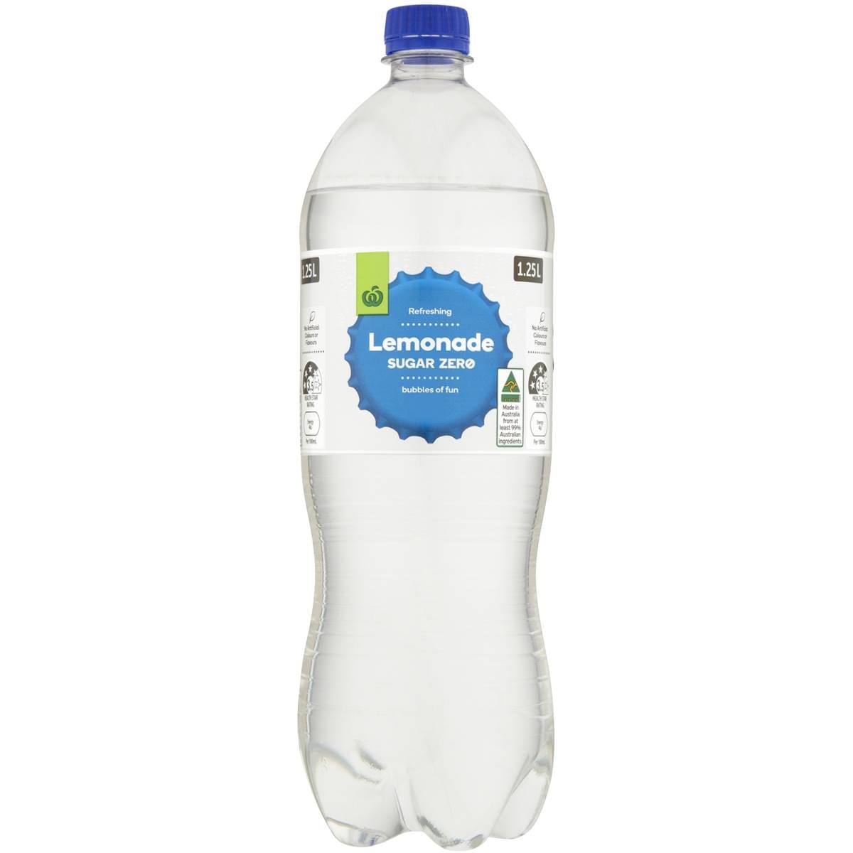 Woolworths Lemonade Zero Sugar Bottle 1.25l | Woolworths
