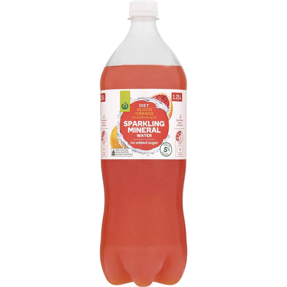Woolworths Diet Blood Orange Sparkling Mineral Water 1.25l | Woolworths