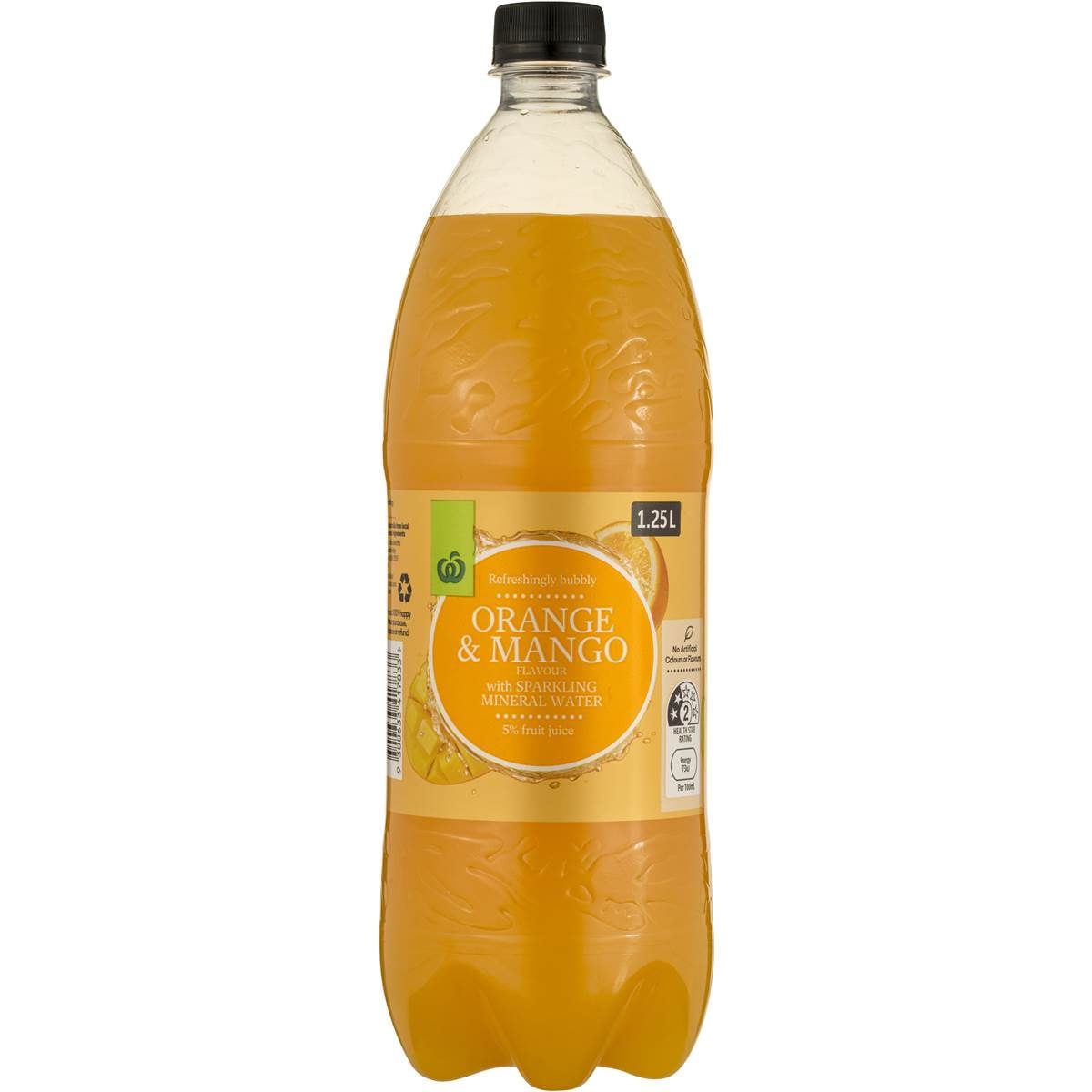 Woolworths Orange & Mango Sparkling Mineral Water 1.25l | Woolworths