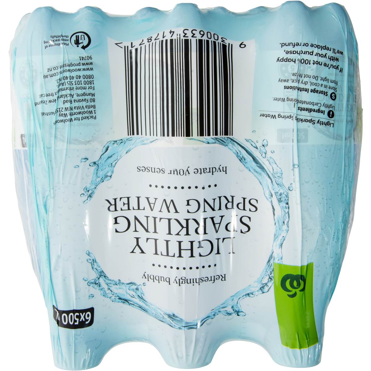 Woolworths Lightly Sparkling Spring Water 6 Pack | Woolworths