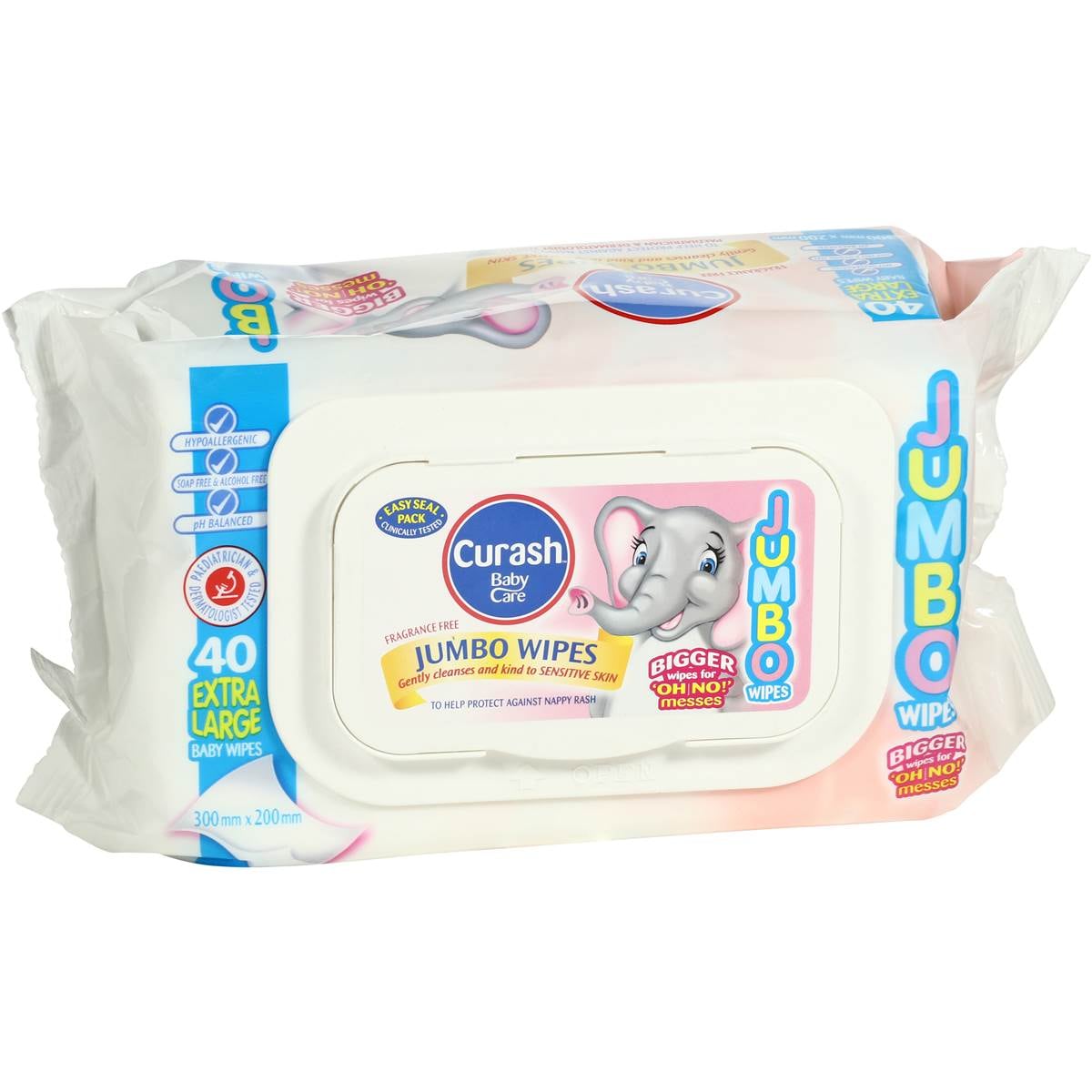 Curash Baby Wipes Fragrance Free 40 Pack | Woolworths