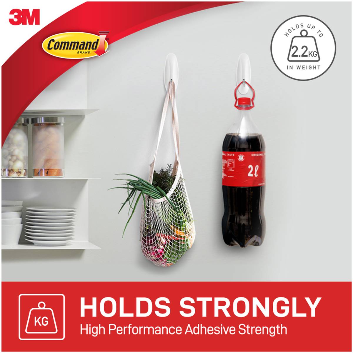 3m Command Strips & Large Wire Hooks Each | Woolworths