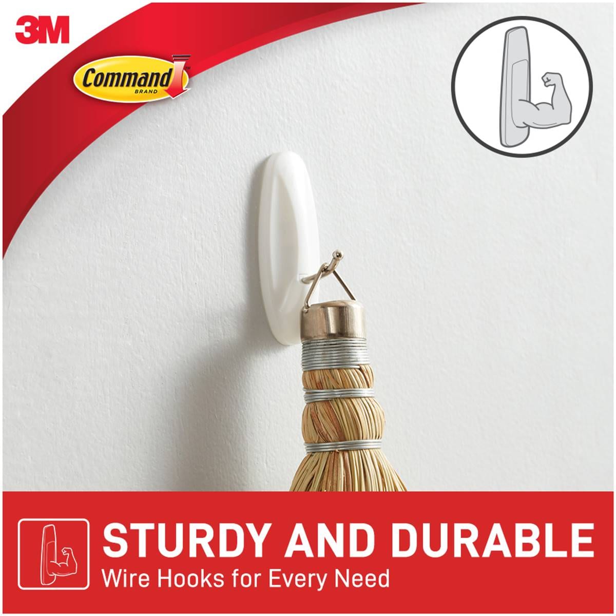 3m Command Strips & Large Wire Hooks Each | Woolworths