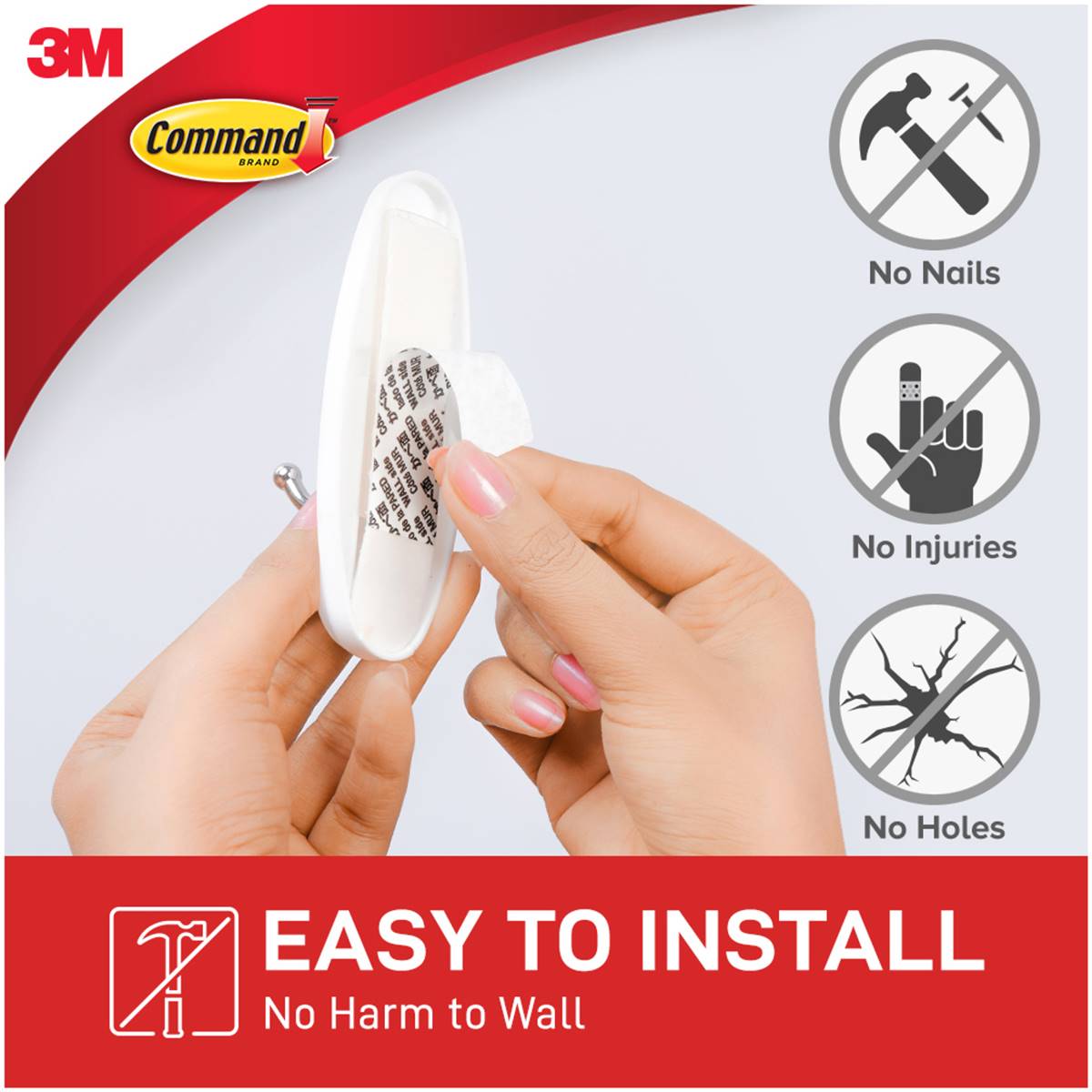 3m Command Strips & Large Wire Hooks Each | Woolworths