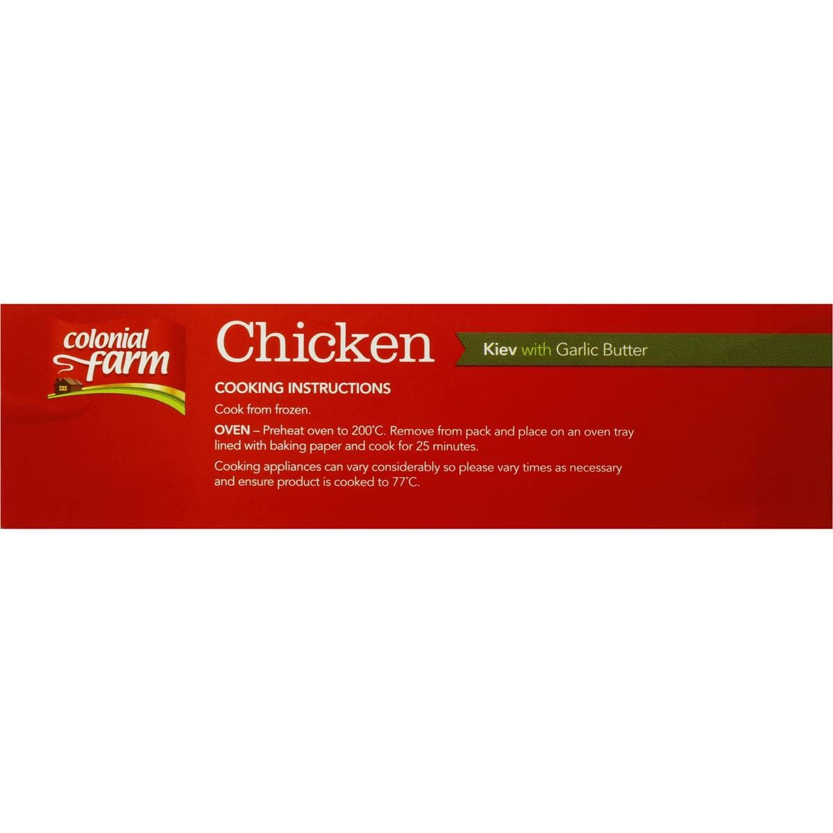 Colonial Farm Crumbed Chicken Kiev Frozen Meal 480g | Woolworths