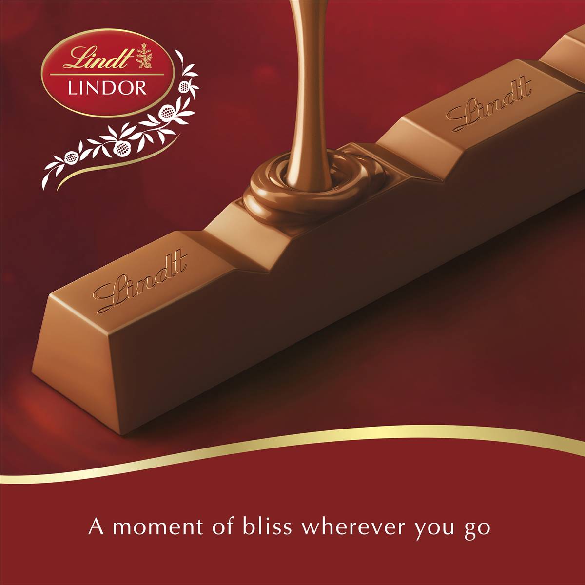 Lindt Lindor Milk Chocolate Bar 38g | Woolworths