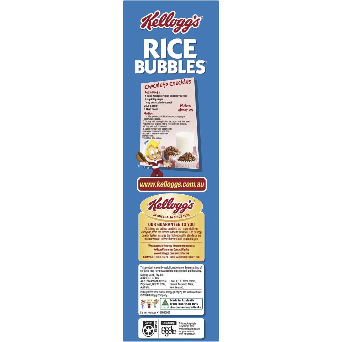 Kellogg's Rice Bubbles Puffed Rice Breakfast Cereal 705g | Woolworths