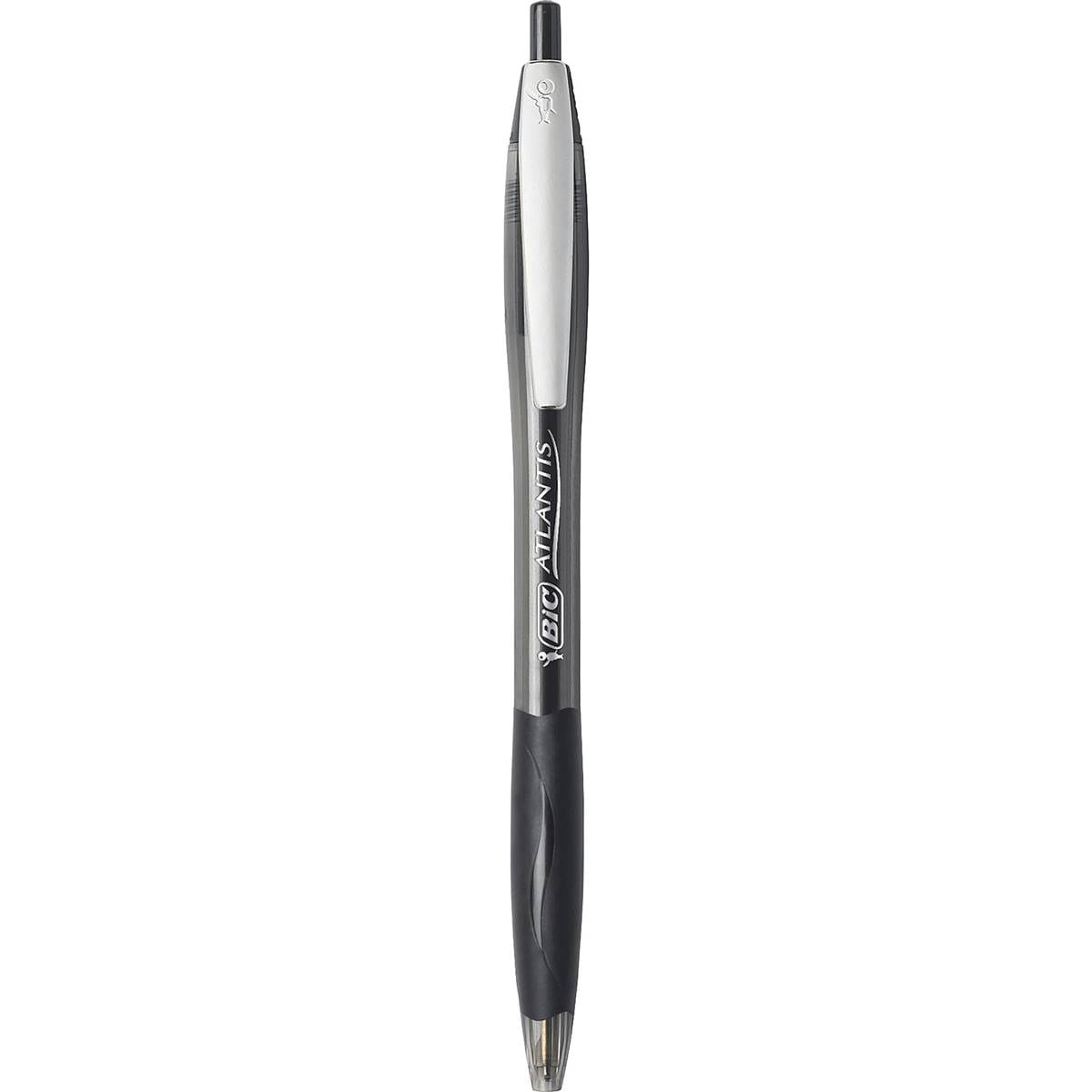 Bic Atlantis Retractable Ballpoint Pens Black 4 Pack | Woolworths