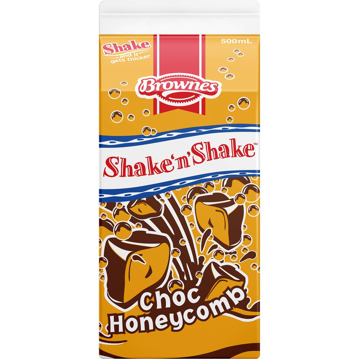 Brownes Chill Choc Honeycomb Shake 'n' Shake 500ml | Woolworths
