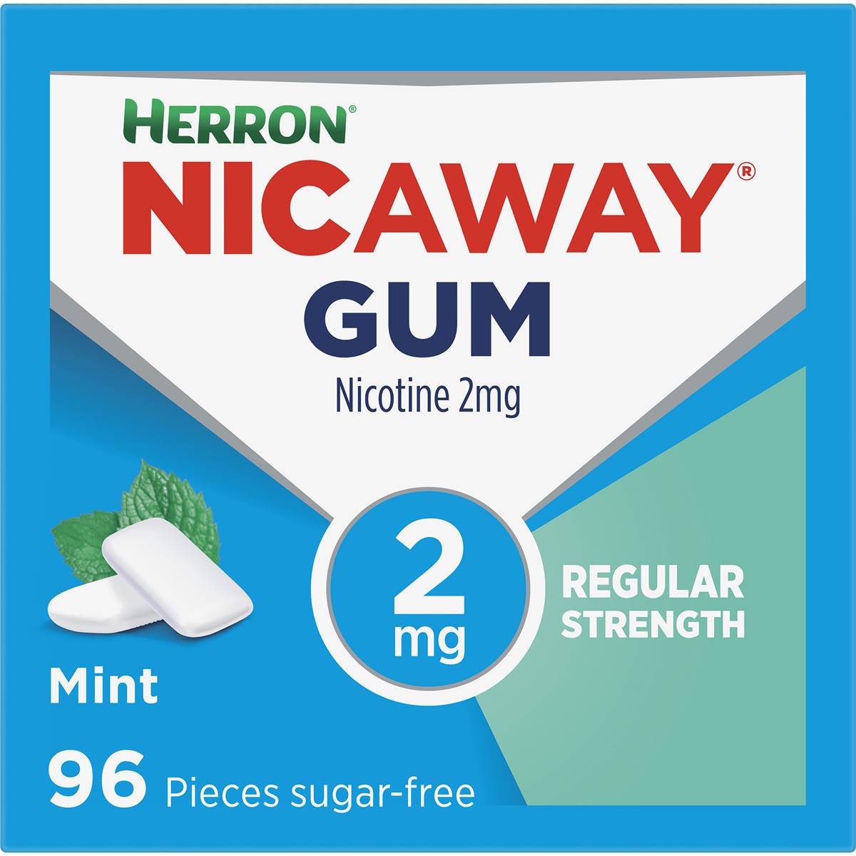 Nicaway Nicaway Stop Smoking Mint Gum 2mg 96 Pack | Woolworths