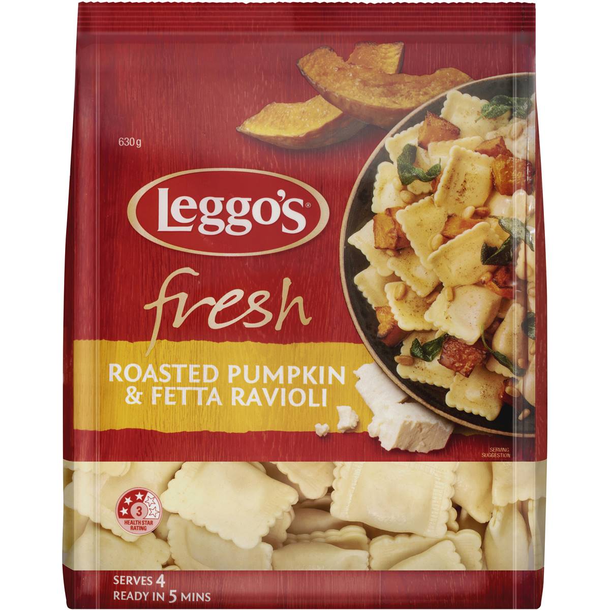 Leggo's Fresh Roasted Pumpkin & Feta Ravioli 630g | Woolworths