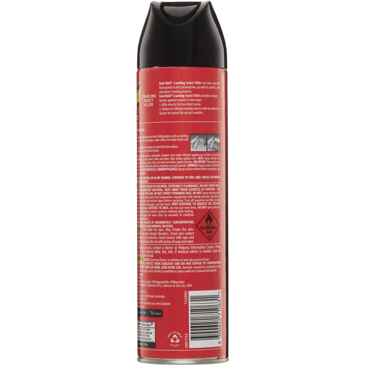 Raid Max Pest Crawling Insect Spray Killer 375g | Woolworths