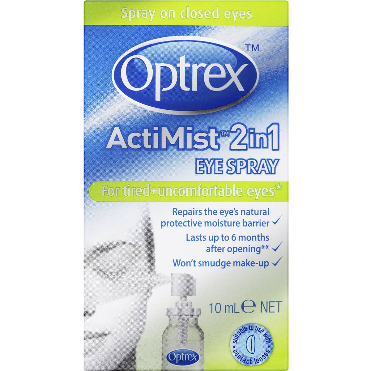 Optrex Actimist 2 In 1 Eye Spray Tired 10ml | Woolworths