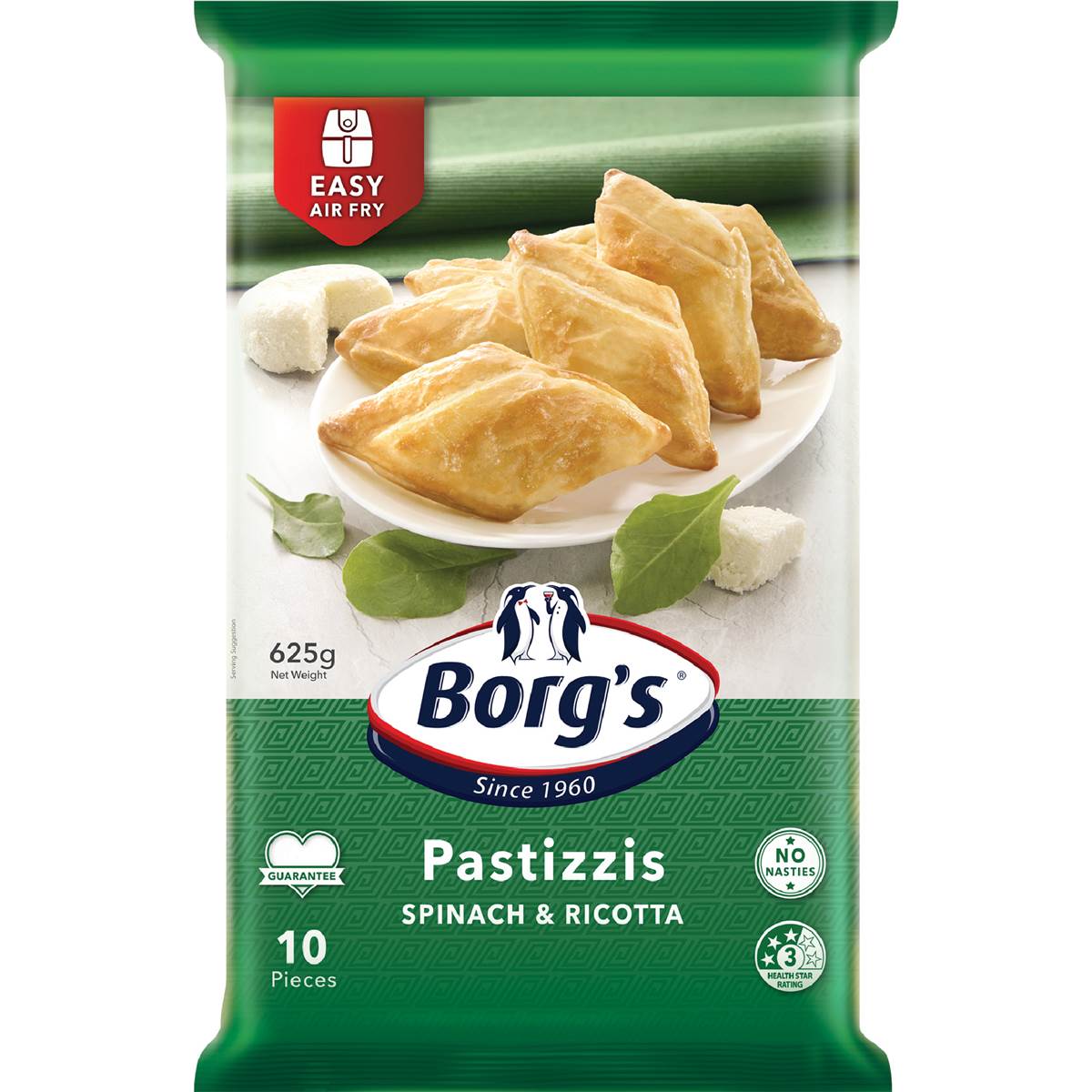 Borg's Spinach & Ricotta Pastizzis 625g | Woolworths