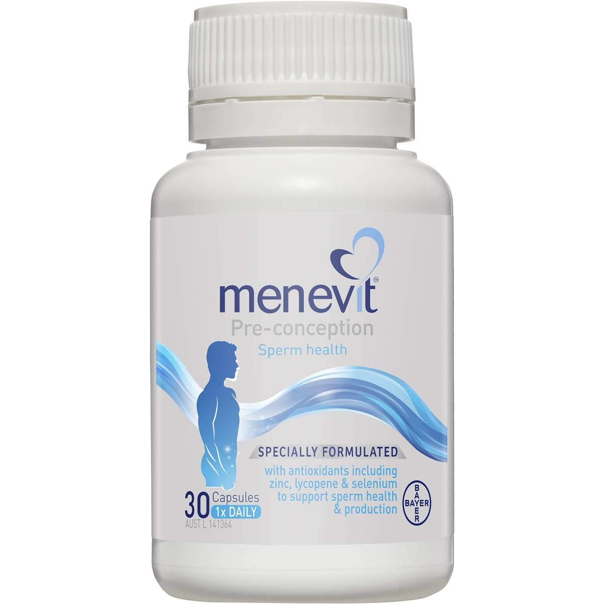 Menevit Male Fertility Supplement With Antioxidants 30 Pack | Woolworths