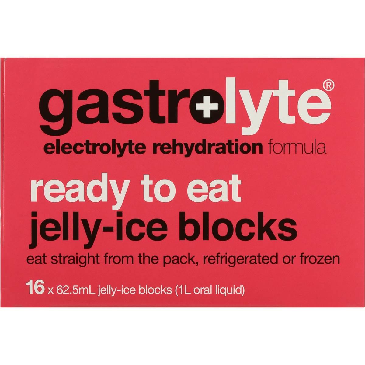 Gastrolyte Electrolyte Rehydration Jelly-ice Blocks Strawberry 62.5ml ...