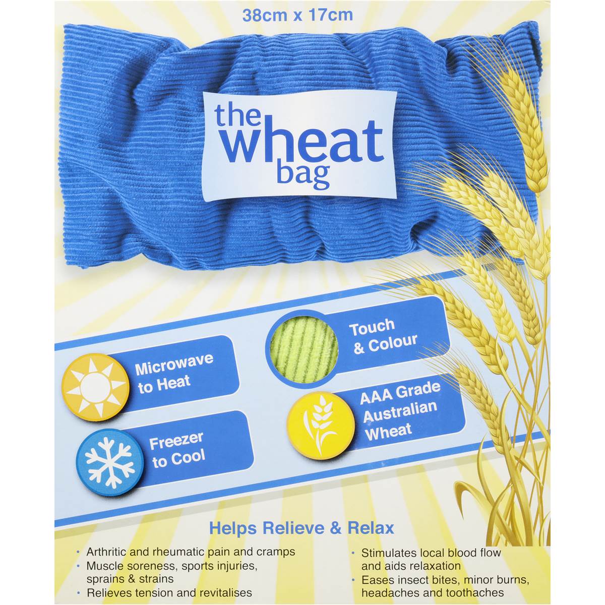 The Wheat Bag (hot & Cold) Large 38cmx17cm Each | Woolworths