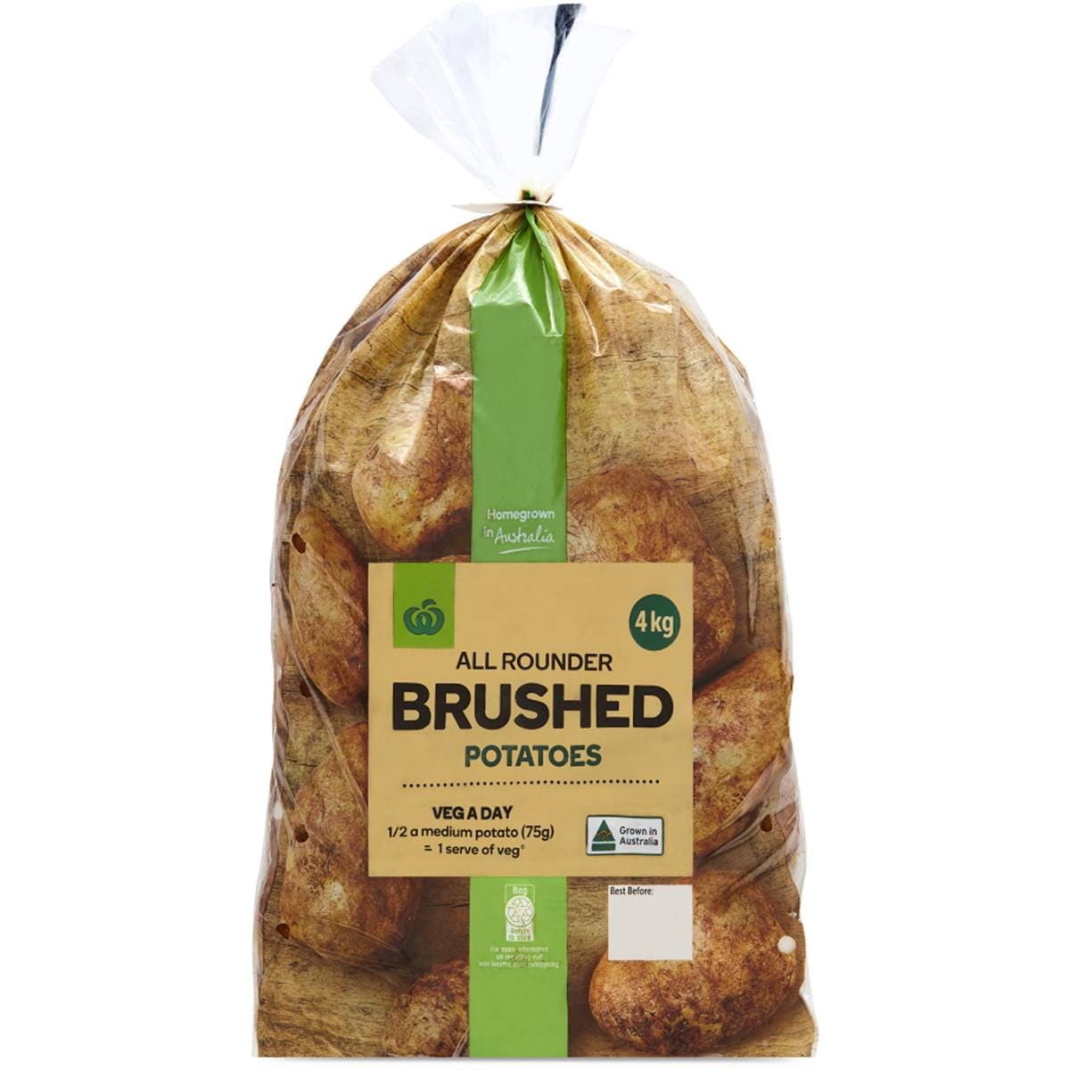 Potato Brushed 4kg Bag | Woolworths