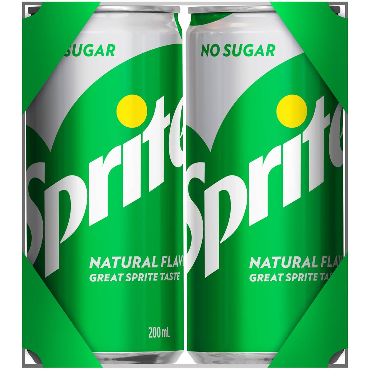 Sprite No Sugar Mini Cans 200ml X8 Pack | Woolworths