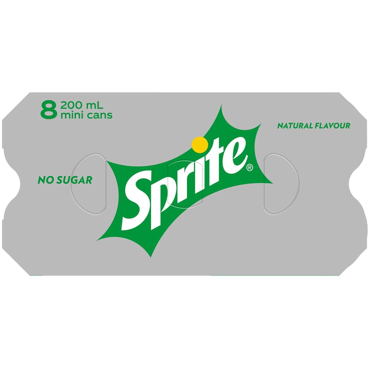 Sprite No Sugar Mini Cans 200ml X8 Pack | Woolworths