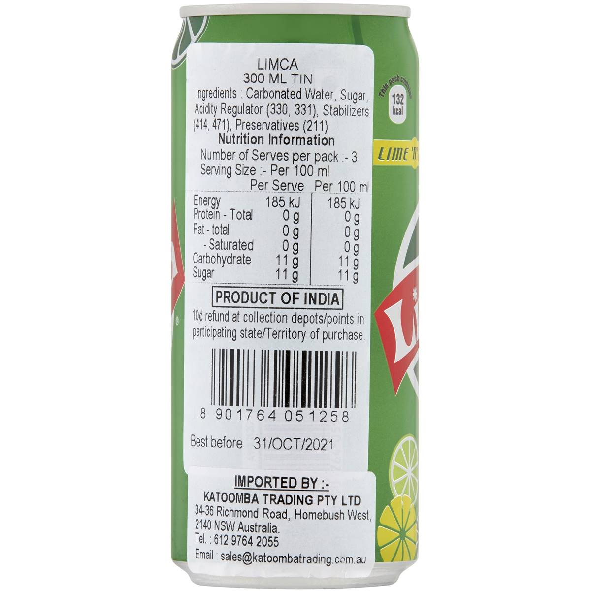 Limca Drink Can 300ml | Woolworths