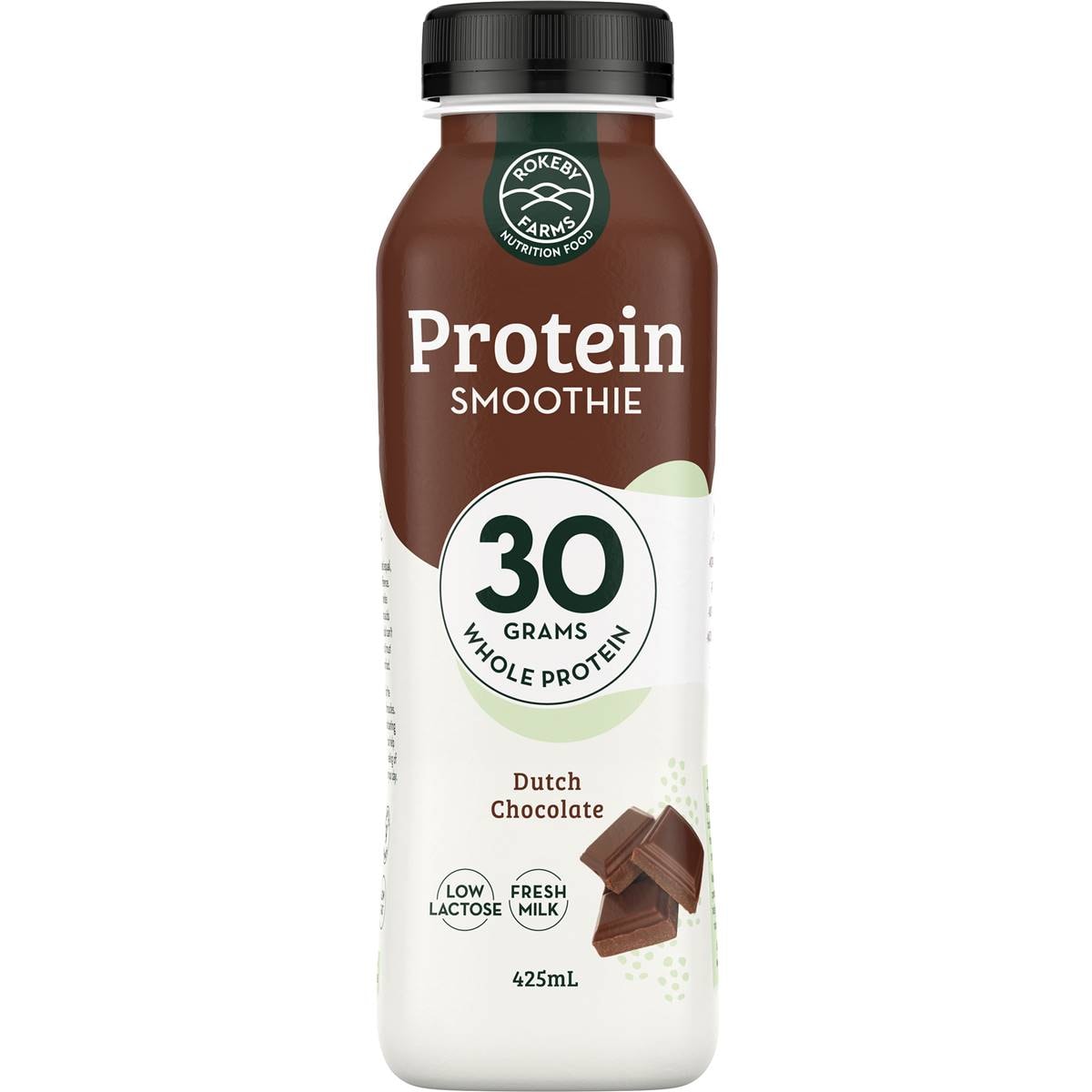 Rokeby Farms Protein Smoothie Dutch Chocolate 425ml | Woolworths