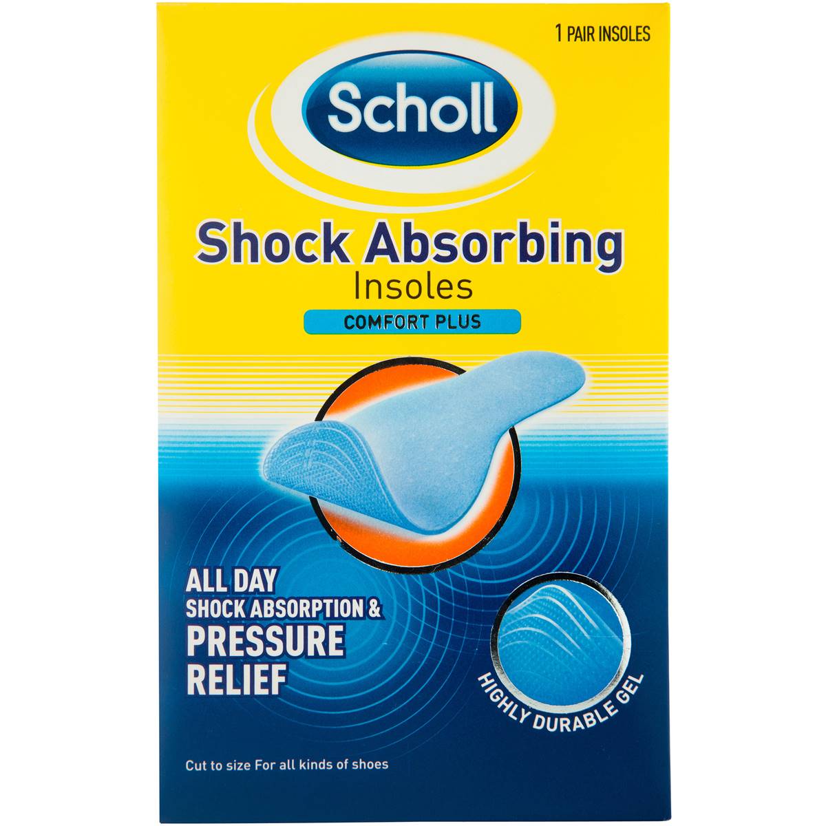 Scholl Foot Care Shock Absorbing Insoles Each | Woolworths