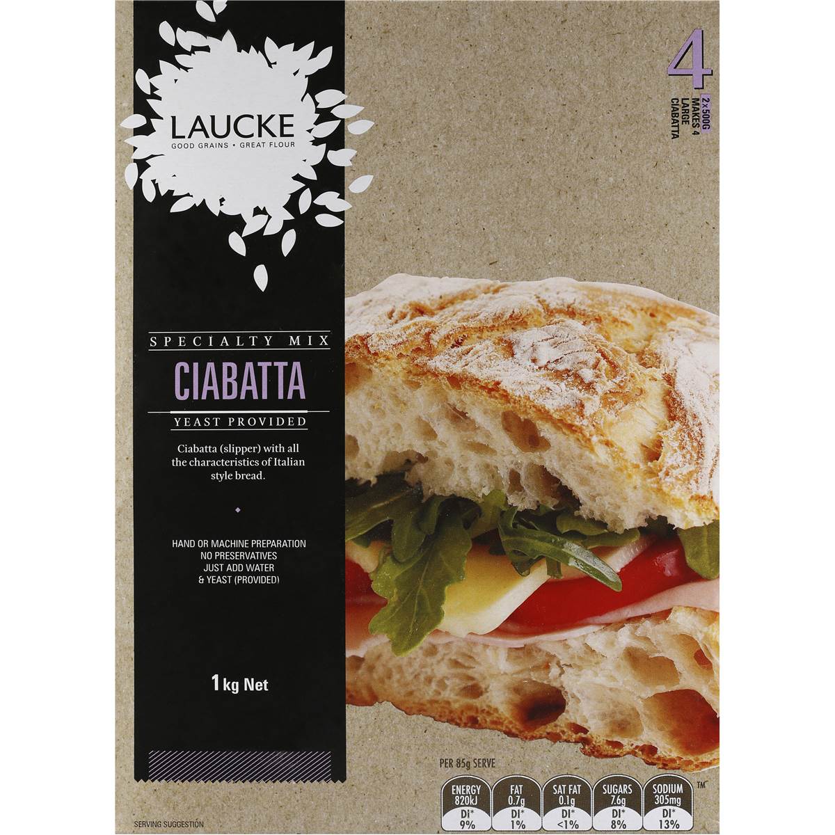 Laucke Ciabatta Mix 1kg | Woolworths