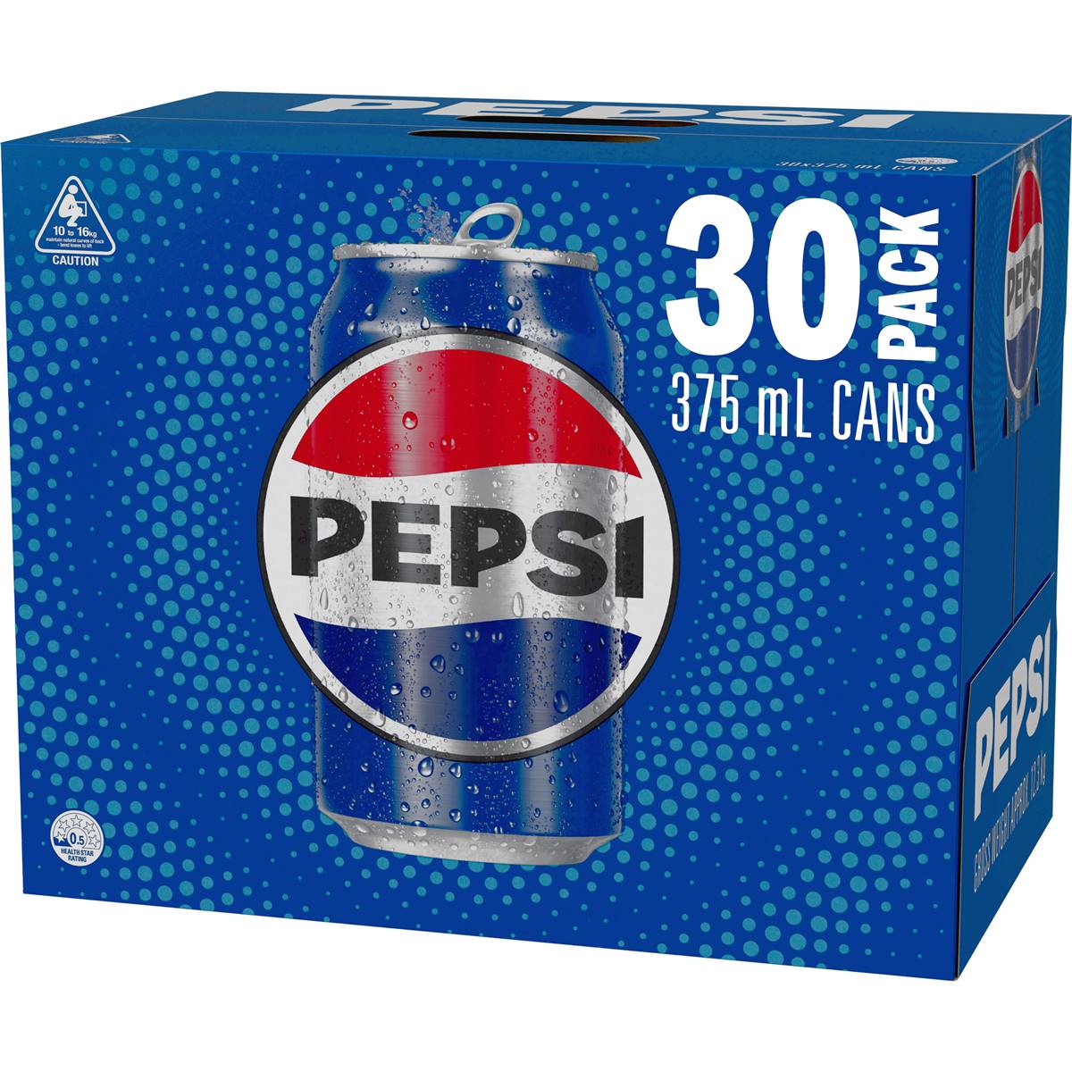 Pepsi Cola Soft Drink Cans Multipack 375ml X 30 Pack | Woolworths