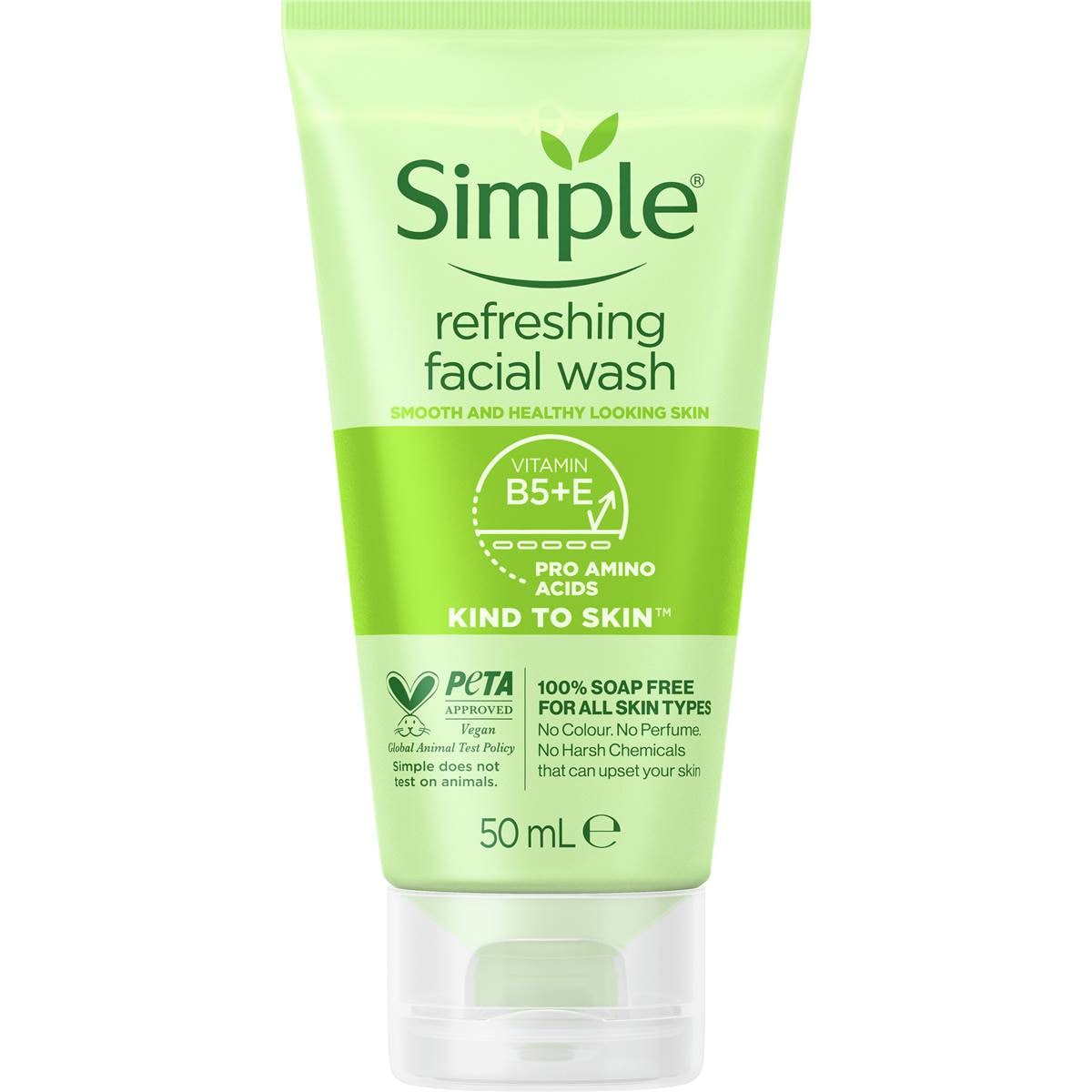Simple Refreshing Facial Wash Mini 50ml | Woolworths