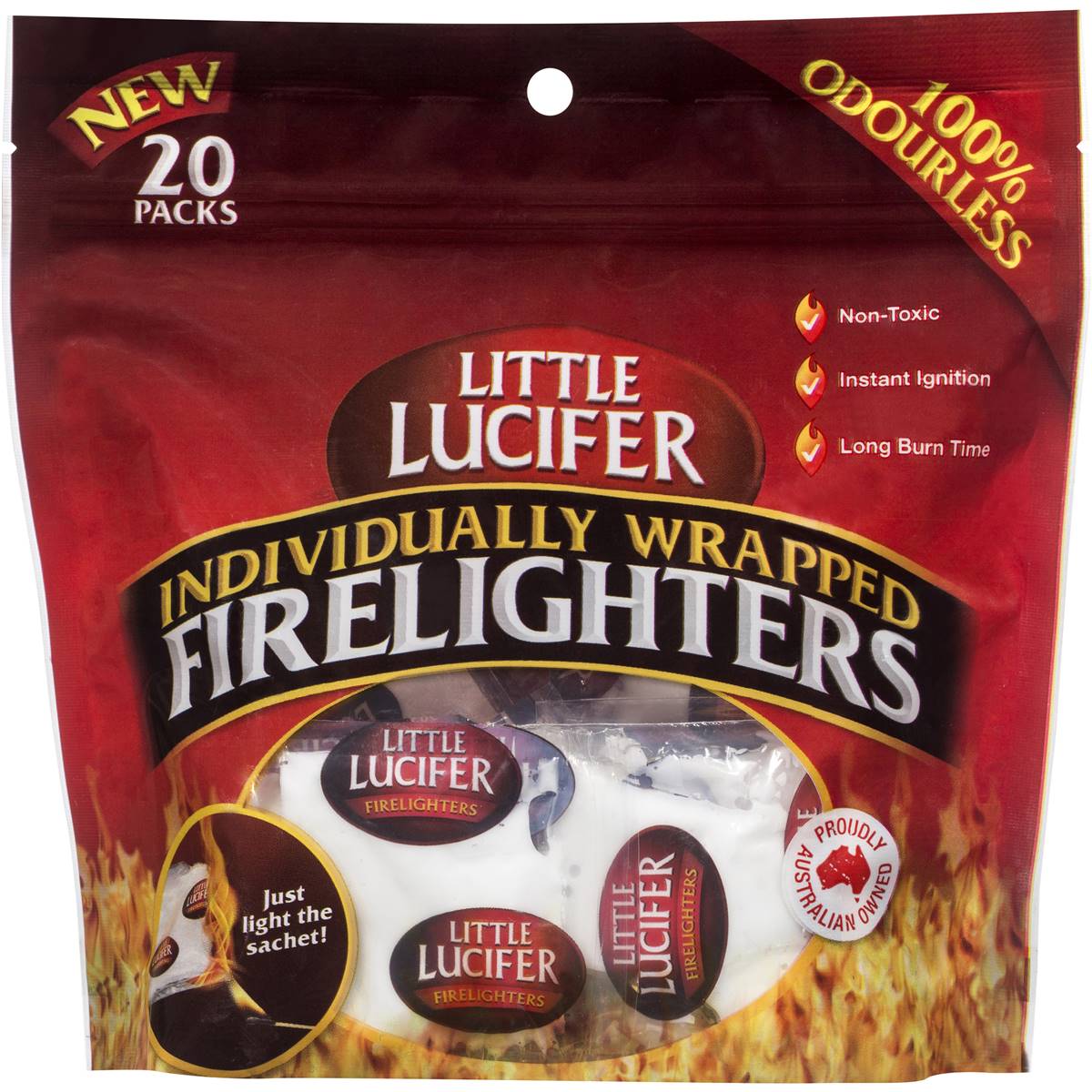 Little Lucifer Matches Wrapped Firelighters 20pk | Woolworths