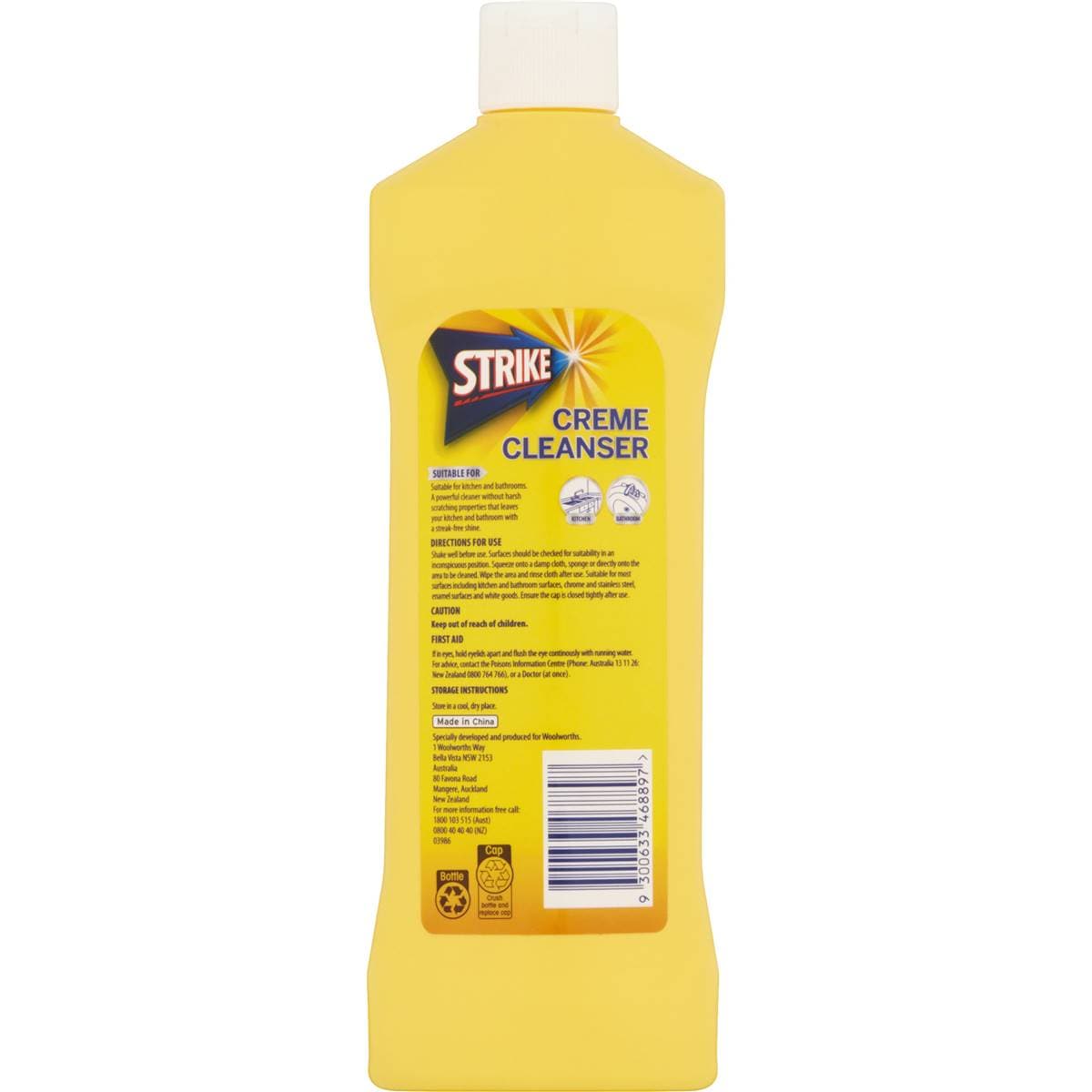 Strike Creme Cleanser Lemon 375ml | Woolworths