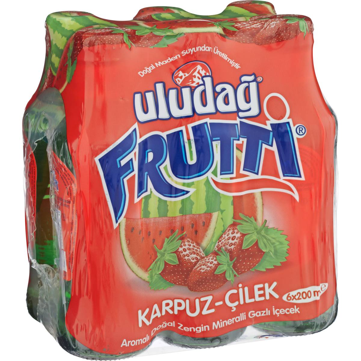 Uludag Mineral Water Drink Strawberry Watermelon 6 Pack | Woolworths