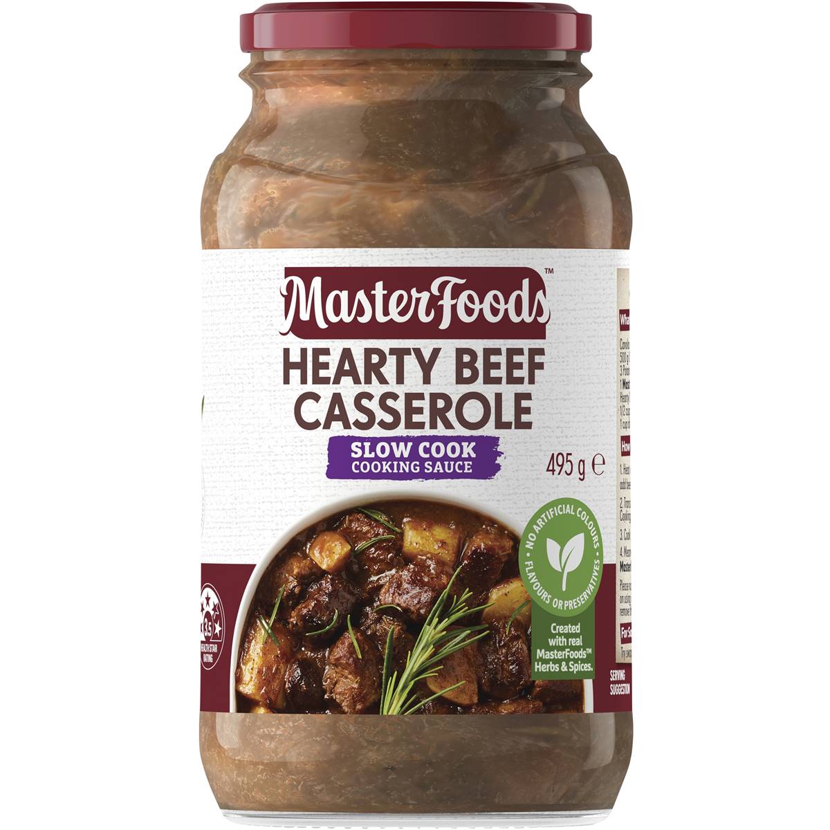 Masterfoods Hearty Beef Casserole Simmer Sauce 495g Woolworths
