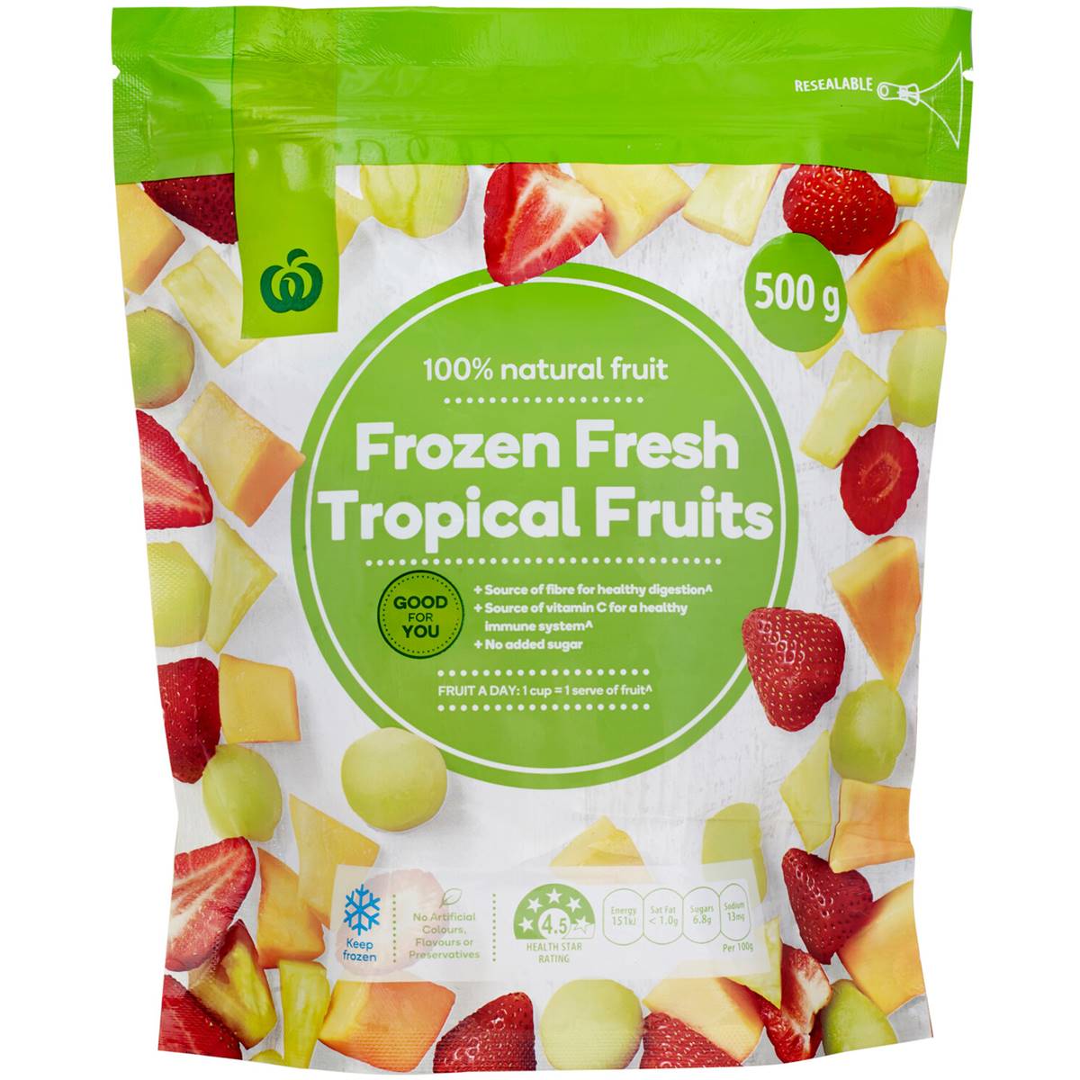Woolworths Frozen Tropical Fruit 500g | Woolworths