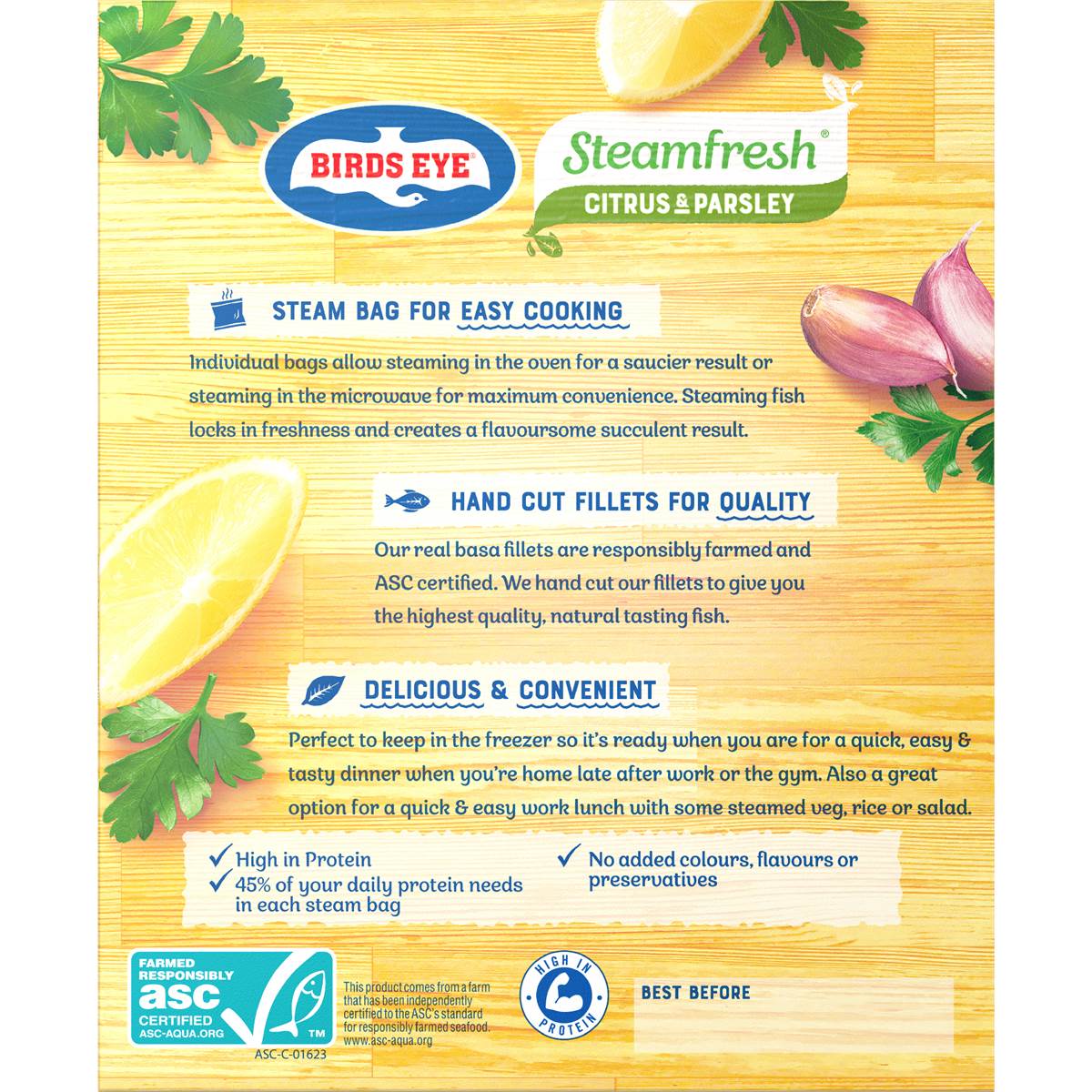 Birds Eye Steam Fresh Parsley & Citrus Sauce 380g | Woolworths