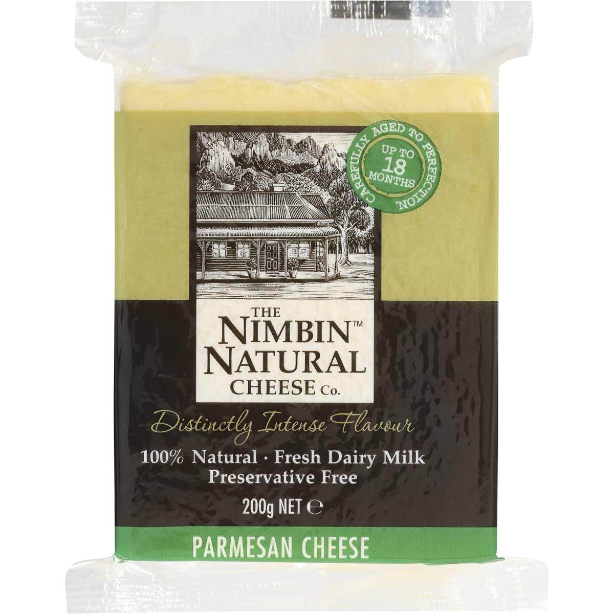The Nimbin Natural Cheese Parmesan Cheese 200g | Woolworths