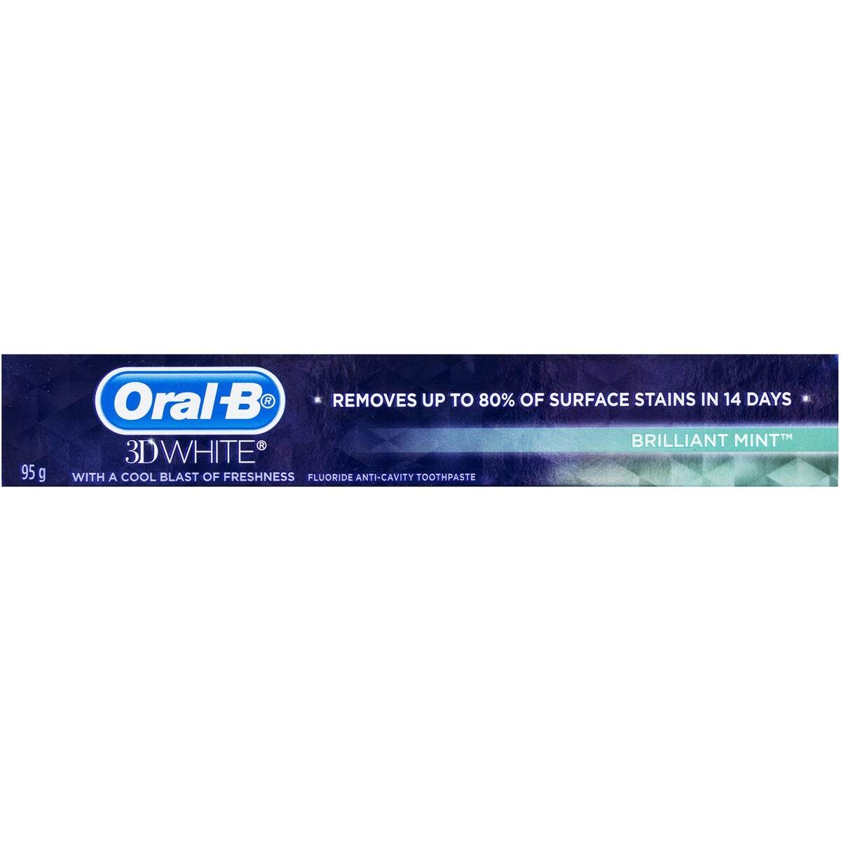 Oral-b 3d White Brilliant Toothpaste Mint 95g | Woolworths