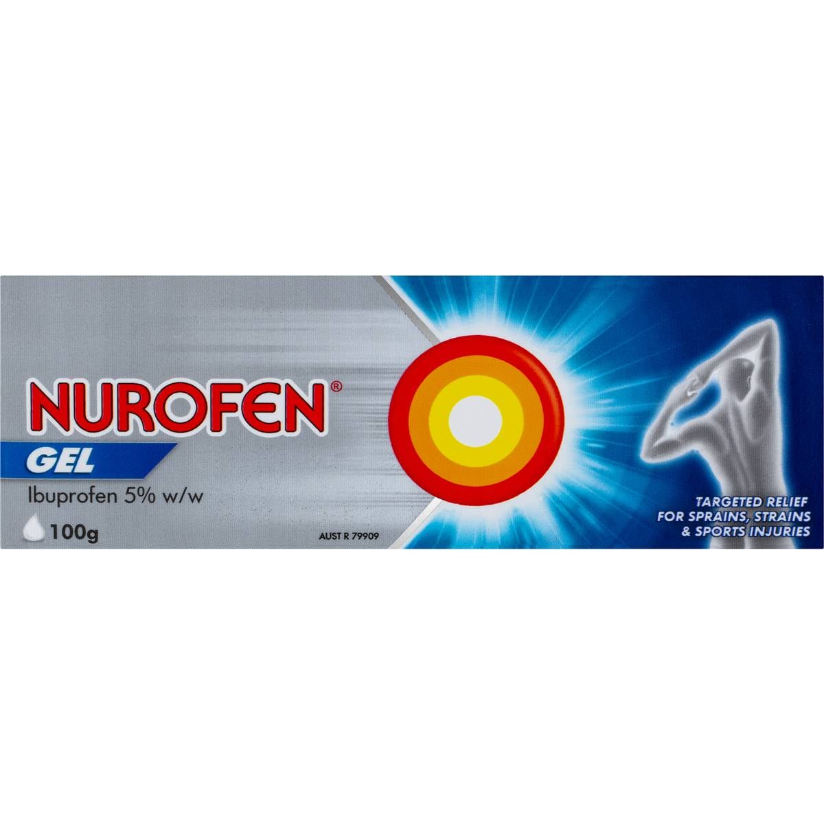 Nurofen Pain And Inflammation Relief Gel 5% Ibuprofen 100g | Woolworths