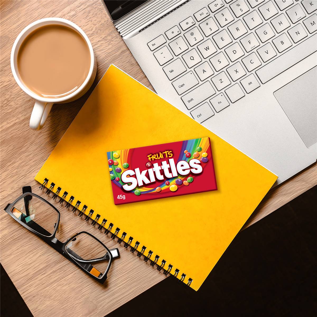 Skittles Fruits Chewy Lollies Box 45g | Woolworths