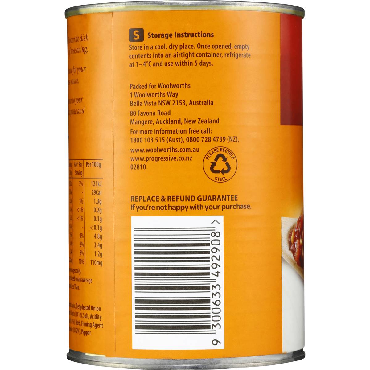 Select Garlic & Onion Tomato Basil 400g | Woolworths